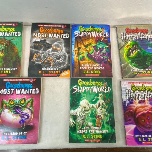 Goosebumps | Toys | Lot Of 7 Goosebumps Horrorland Slappy World Most ...